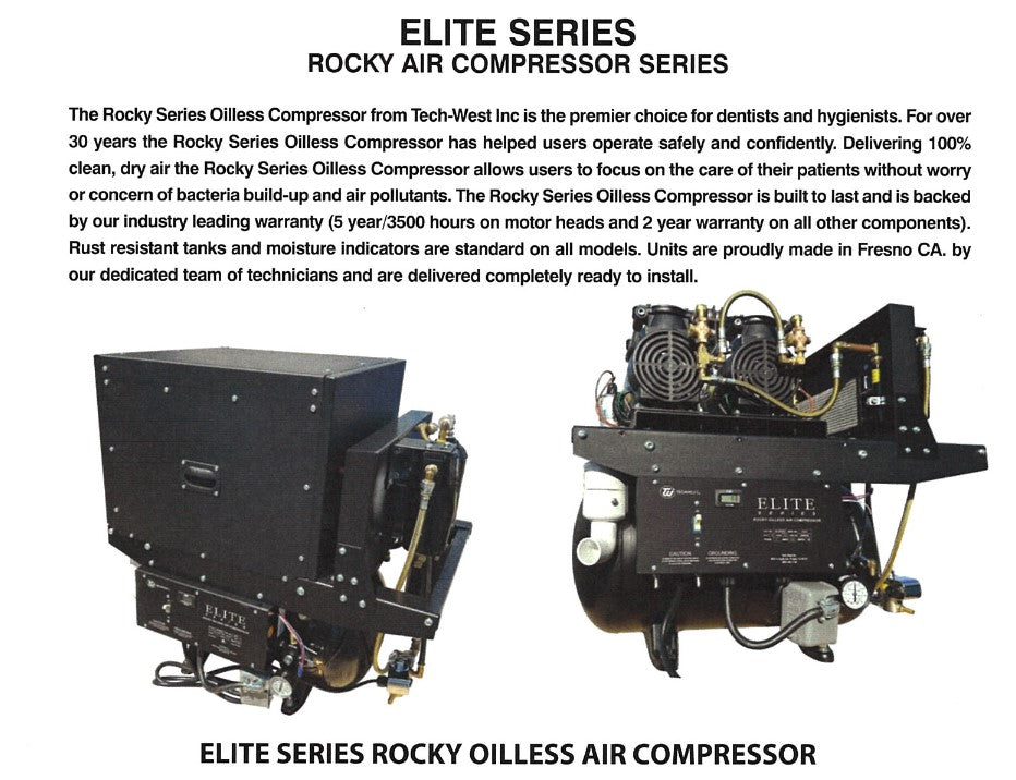 Tech West Elite Series Rocky Oilless Compressors ( NEW ) – Pre-Owned ...
