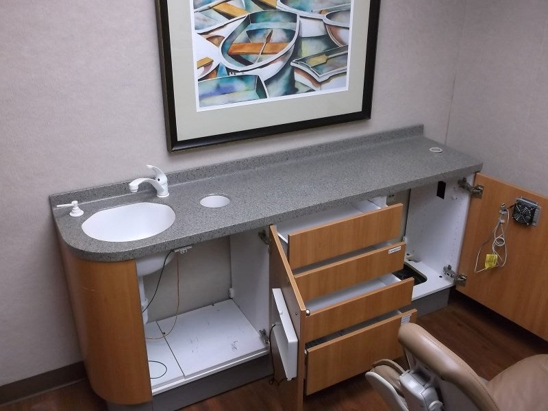 Adec Side Cabinet with Sink – Pre-Owned Dental Inc.