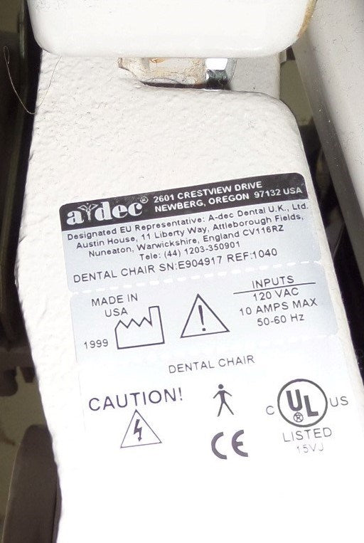 Adec 1040 Chair only – Pre-Owned Dental Inc.